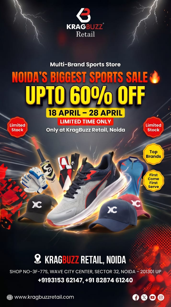 Noida's Biggest Sports Sale: Kragbuzz celebrates 2nd Anniversary