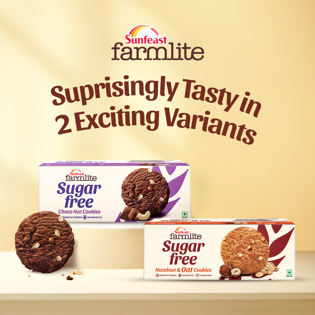 ITC Sunfeast Farmlite Launches Sugar Free Cookies